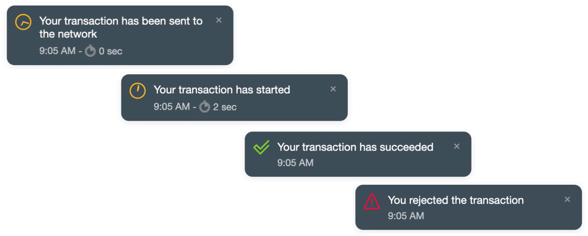 Introducing Notify.js — Easy Front-End Notifications for Dapp Developers